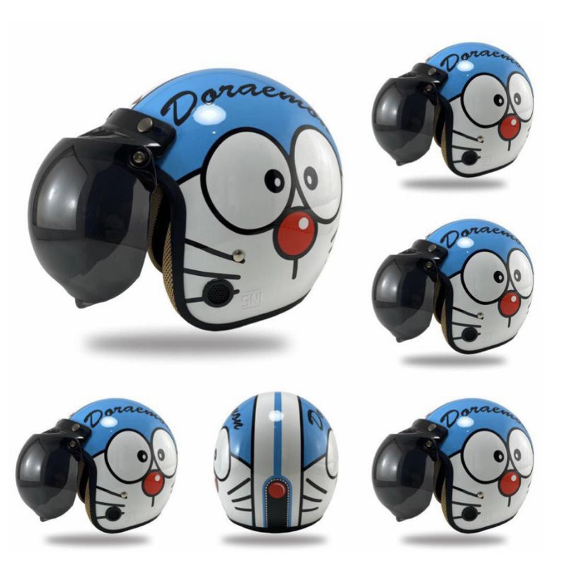 Jual Helm Doraemon Wanita Pria COD SNI | Shopee Indonesia