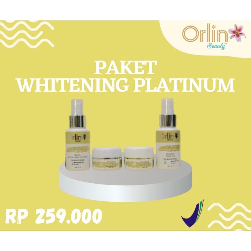 Jual PAKET WHITENING PLATINUM ORLIN BEAUTY | Shopee Indonesia