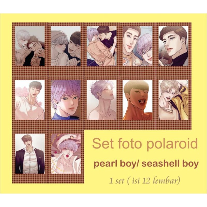 Jual set foto manhwa/webtoon/manga pearl boy/seashell boy (yaoi,shounen ...
