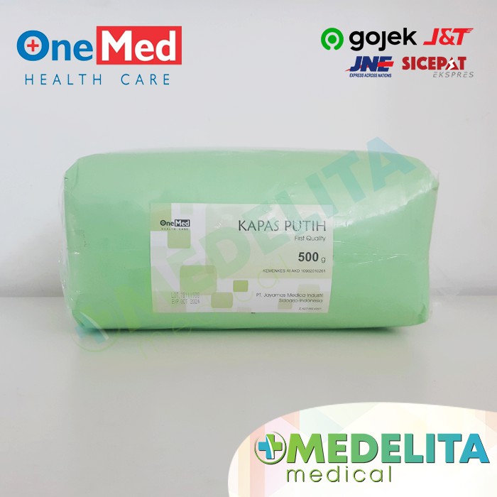 Jual Kapas Putih 500g ONEMED | Shopee Indonesia