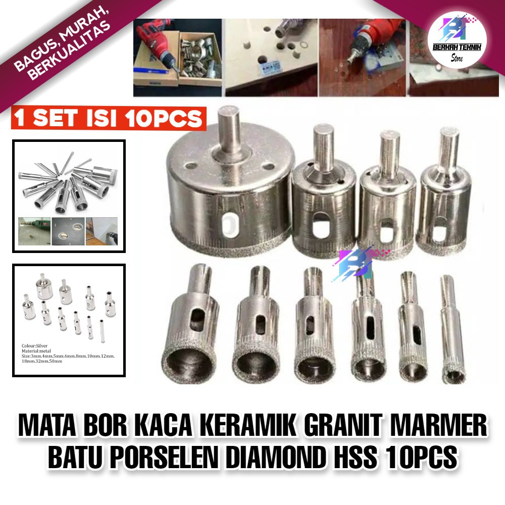 Jual Mata Bor Kaca Keramik Granit Marmer Batu Porselen Diamond HSS ...