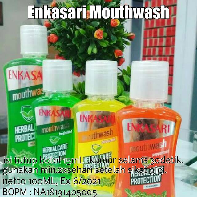 Jual ENKASARI Mouthwash (OBAT KUMUR MULUT) | Shopee Indonesia