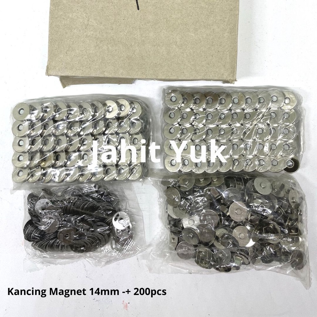 Jual Kancing Magnet Tas / Dompet Ukuran 14mm (1 Box -/+ 200 pcs ...
