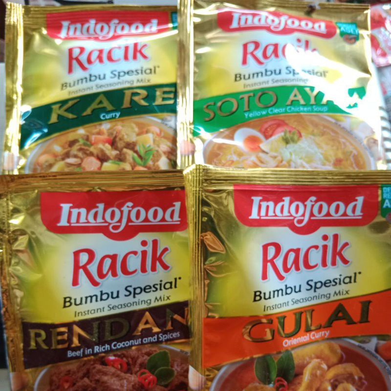 Jual Indofood Racik Bumbu Instan 45G (Rendang, Kare, Soto Ayam, Opor ...