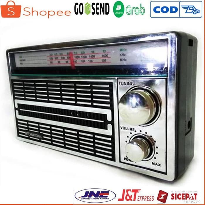 Jual Radio INTERNATIONAL Model Jadul AM-FM Portable Radio F-4250 ...