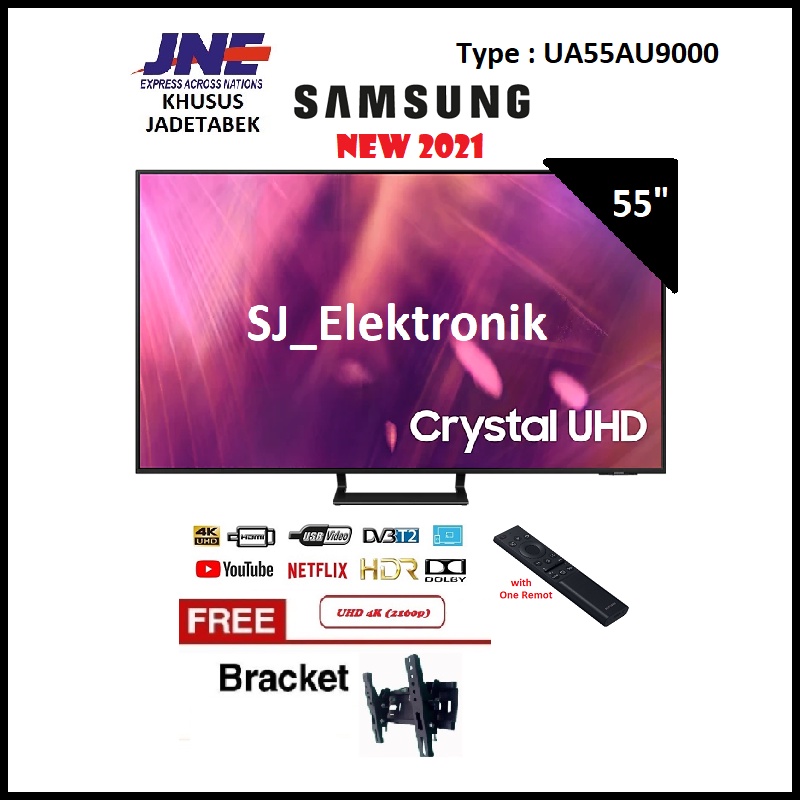 Jual Free Braket LED TV Samsung 55 Inch UA55AU9000 - 55AU9000 Crystal UHD 4K SmartTV | Shopee ...