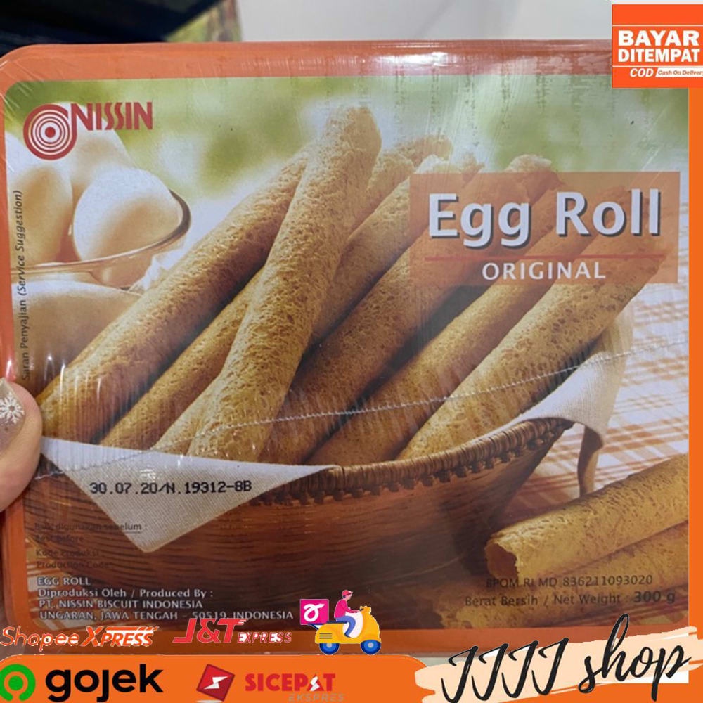 Jual Egg Roll Original Nissin Cookies Snack Cemilan kemasan Kaleng ...