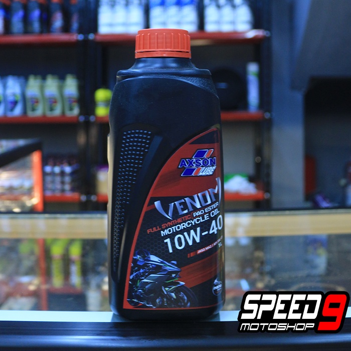 Jual Oli Axson Synthetic Motorcycle Oil 10W-40 VENOM - PAO Ester (Jaso ...