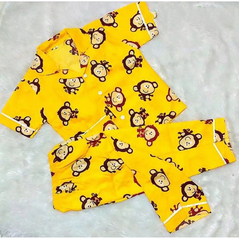 Jual Gratis Ongkir / Piyama Anak Motif Monyet / Piyama Anak Motif ...