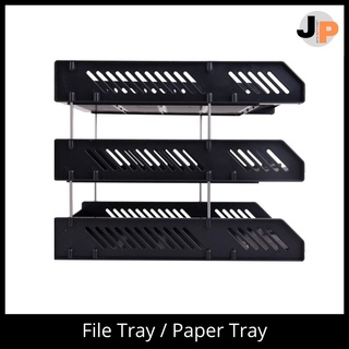 Jual File Tray Rak Penyimpan Dokumen 3 Tingkat Plastik Rak Kertas Susun ...