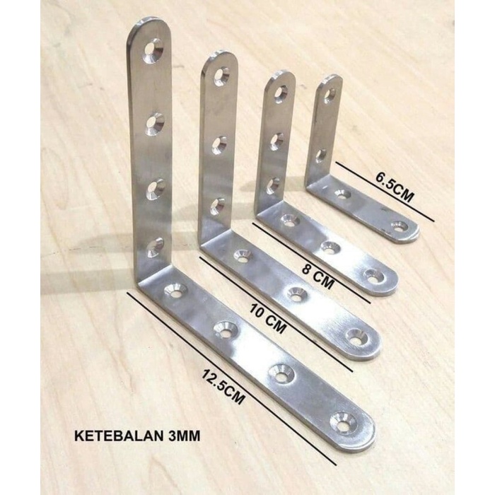Jual S502Dd Bracket Siku L Oval 40X40 Stainless Ambalan Rak Penyangga ...