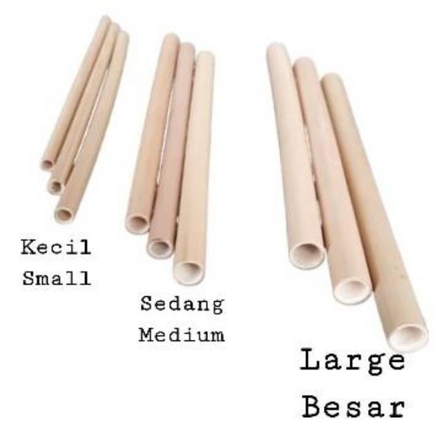 Jual Sedotan Bambu 3 Ukuran 22cm | Shopee Indonesia