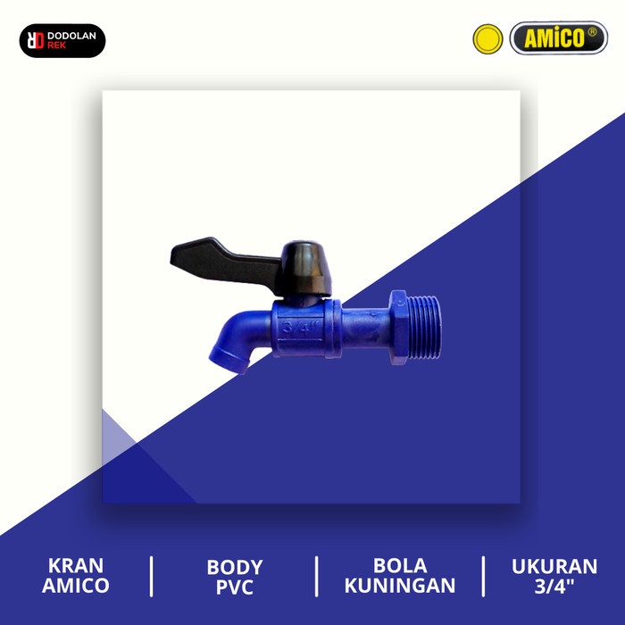 Jual Kran Amico PVC 3/4 Inch - Harga Per Biji | Shopee Indonesia