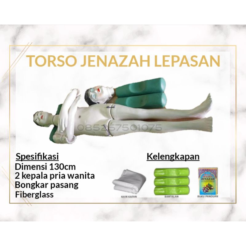 Jual Torso Jenazah/Model Jenazah/Anatomi Jenazah Dewasa/Alat Peraga ...