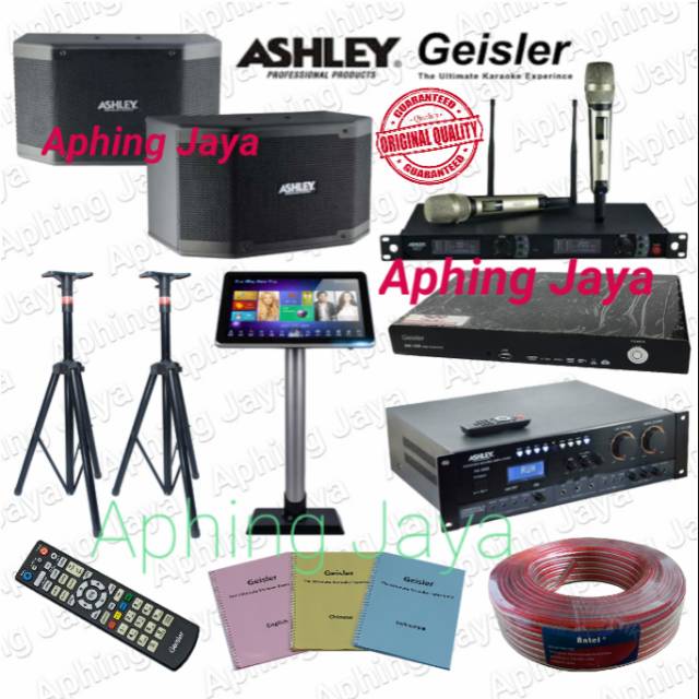 Jual Paket Sound System Karaoke Set ASHLEY + DVD Geisler OK-108 + Touch ...