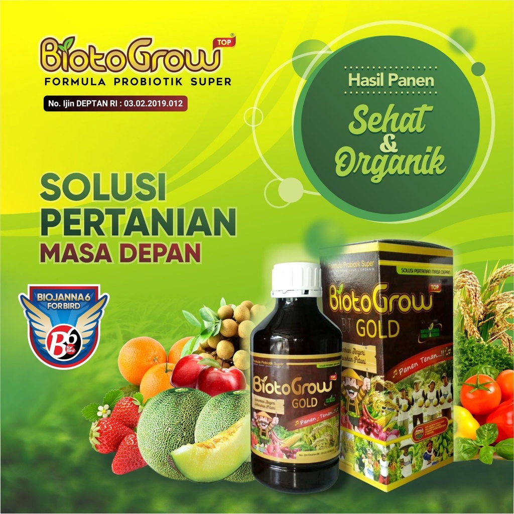 Jual BIOTOGROW 500ML | PUPUK ORGANIK PROBIOTIK | UNTUK SEMUA JENIS ...