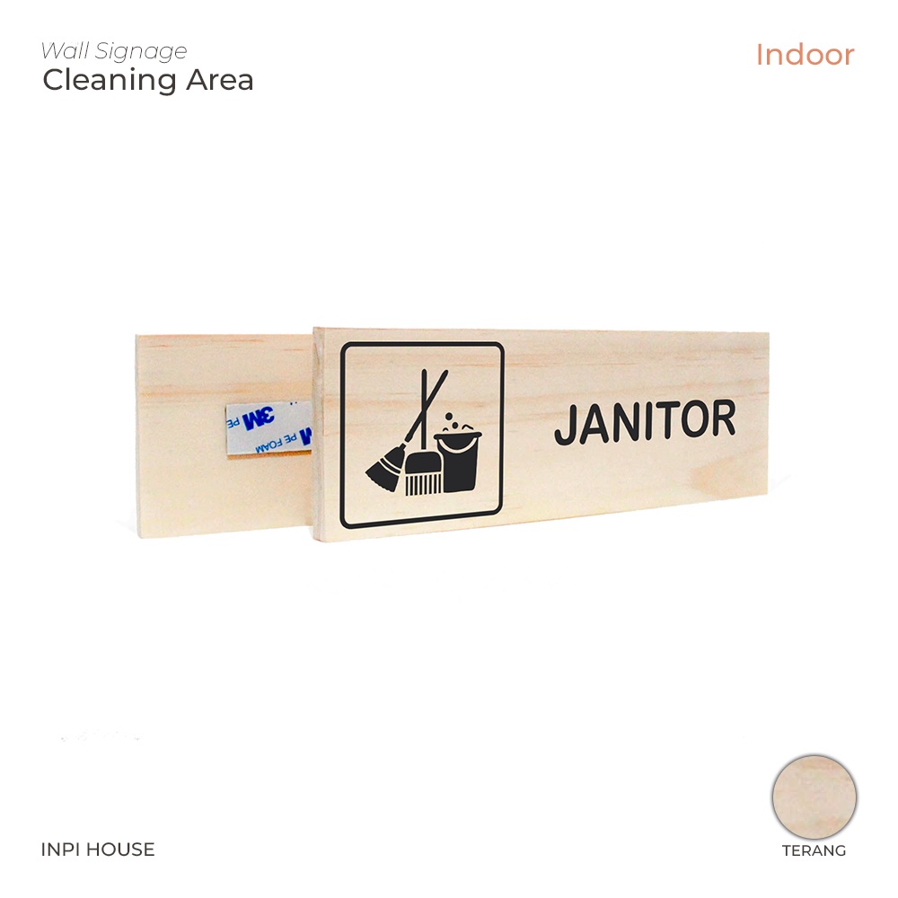 Jual janitor sign system - papan tanda ruang janitor - door sign ...