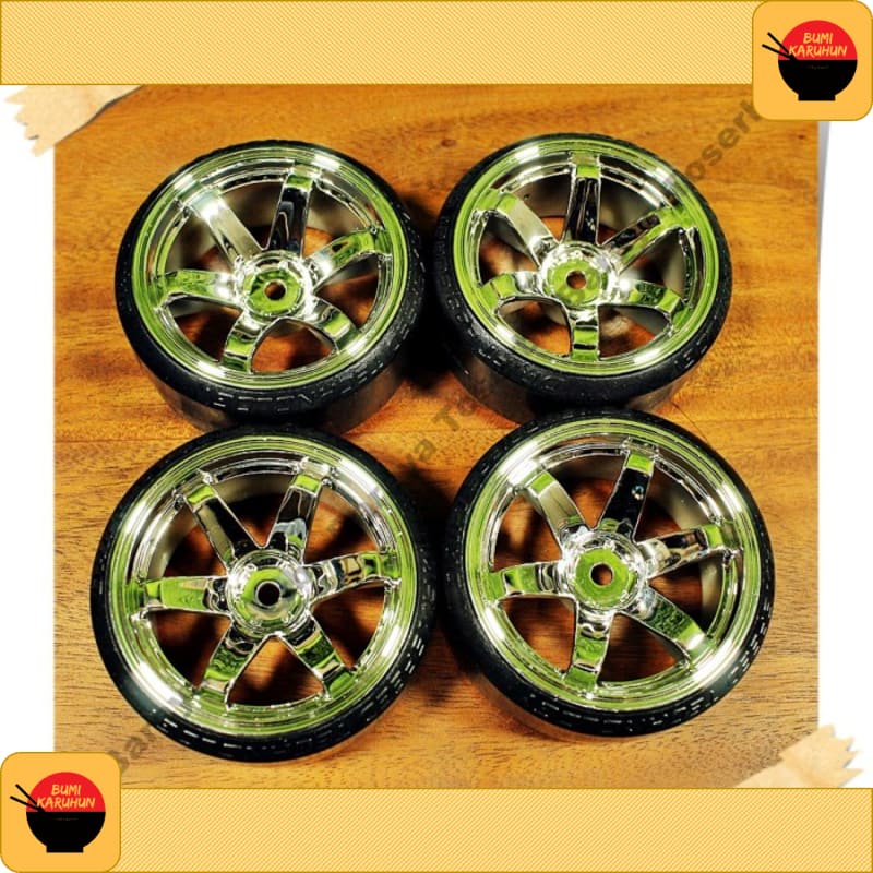 Jual Ban velg RC drift 4 pcs Hsp tamiya wpl d12 sakura Universal 1SET ...