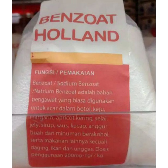 Jual Benzoat benzoate holland pengawet makanan minuman aman food grade ...