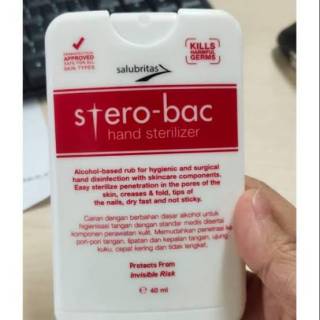 Jual Sterobac hand sterilizer 40ml | Shopee Indonesia