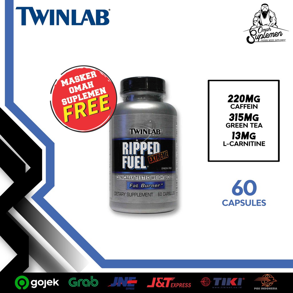 Jual Twinlab Ripped Fuel Extreme 60 caps twinlab ripped extreme 60caps ...