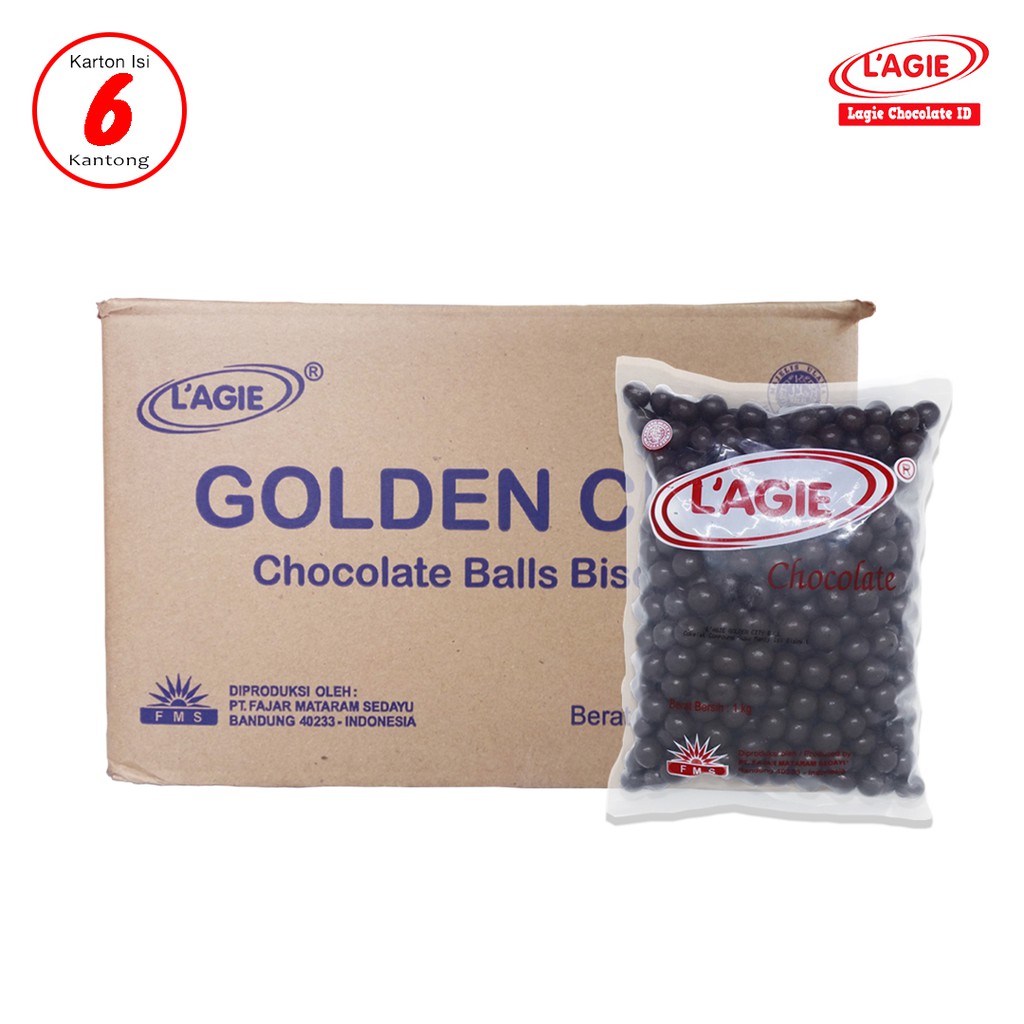 COKELAT LAGIE GOLDEN CITY CHOCO BALLS 1 KARTON ISI 6 KANTONG | Shopee ...