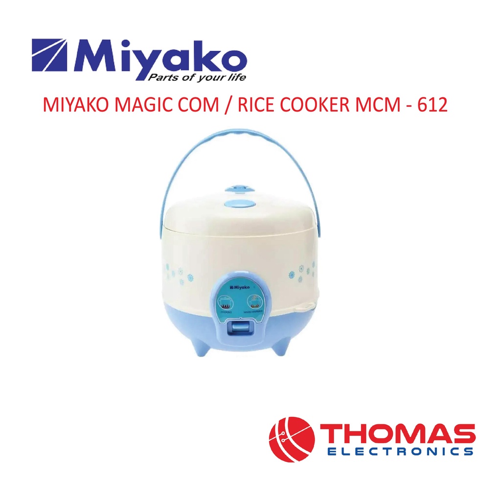 Jual Miyako Magic Com Rice Cooker MCM 612 Penanak Nasi 1.2 Liter ...