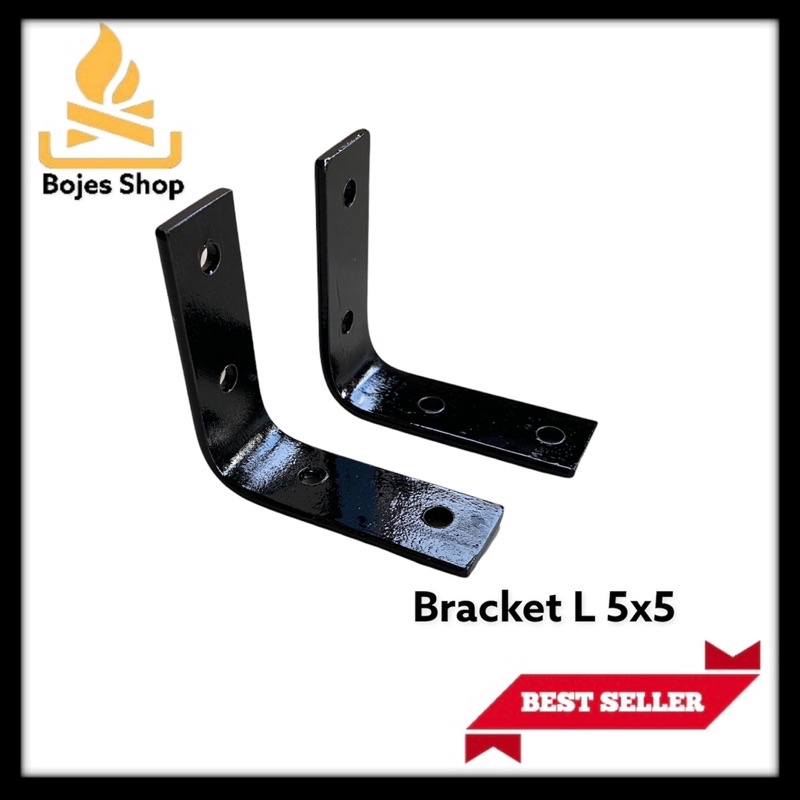 Jual bracket plat besi siku L ukuran 5cm Indonesia|Shopee Indonesia
