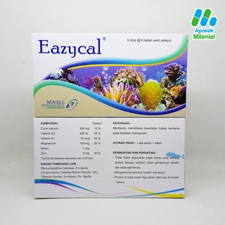 Jual EAZYCAL SUPLEMEN KALSIUM UNTUK IBU HAMIL DAN MENYUSUI HARGA PERSTRIP ISI 6 TABLET | Shopee ...