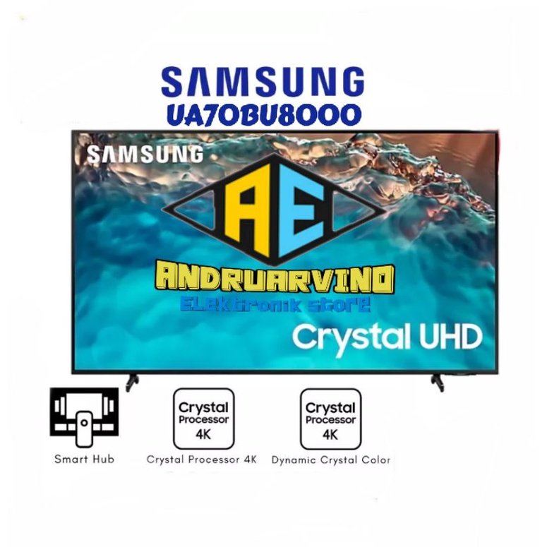 Jual Samsung Led Smart TV 70BU8000 UA70BU8000 70 Inch BU8000 Crystal UHD 4K HDR 10 ...