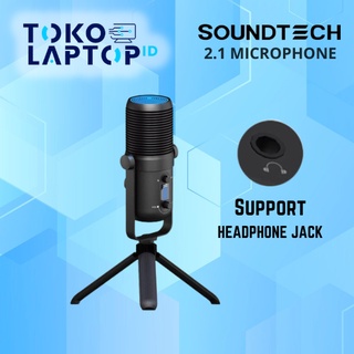 Jual Soundtech ST800 USB Microphone Mic Condenser Recording Streaming ...