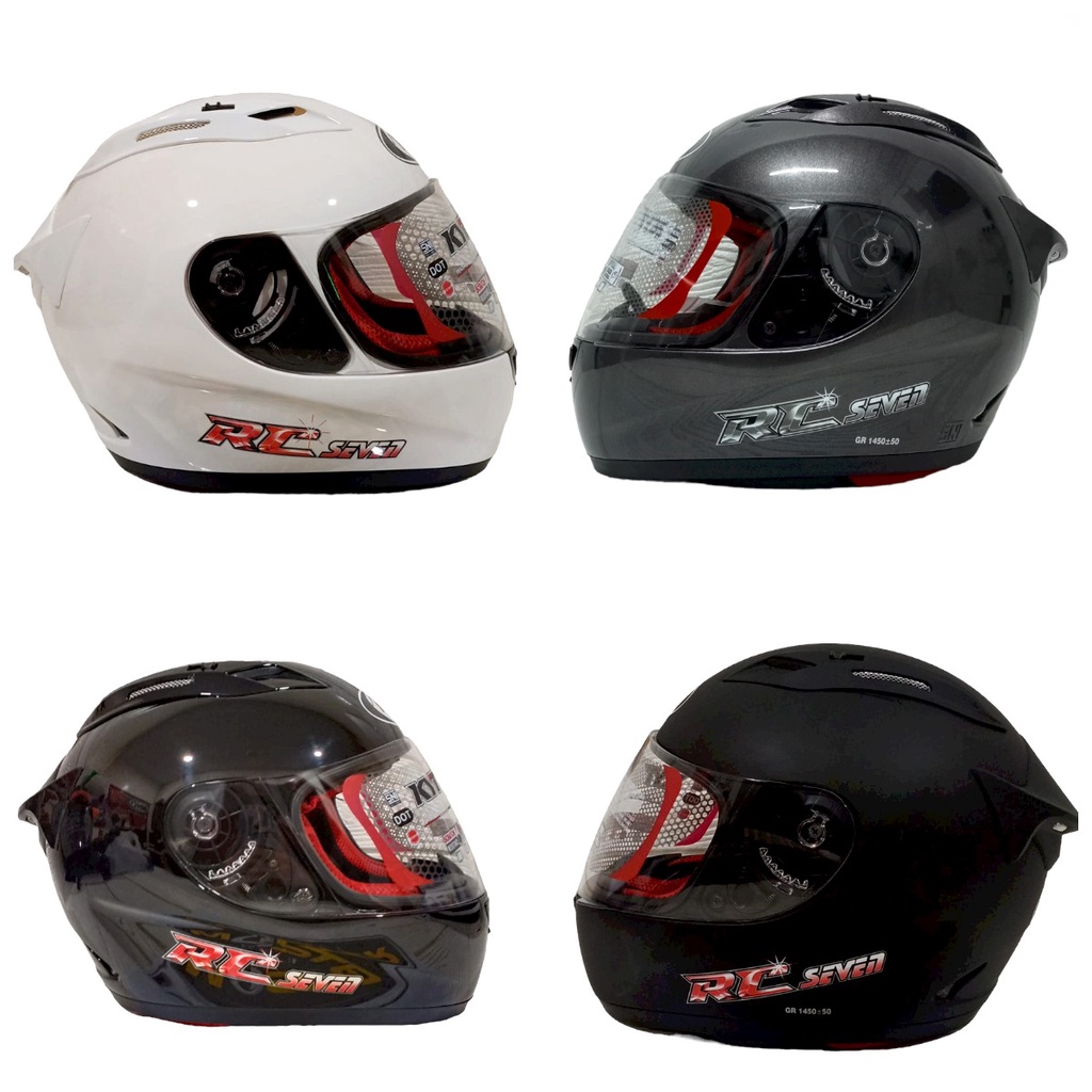 Jual HELM KYT RC 7 SOLID 4 PILIHAN WARNA FULL FACE / KYT RC7 SOLID ...