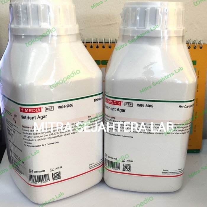 Jual MEDIA NUTRIENT AGAR 500 GRAM HIMEDIA M001 NUTRIEN AGAR M001-500G ...