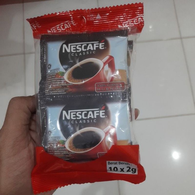Jual KOPI NESCAFE Classic sachet 2gr bag isi 10 Pcs | Shopee Indonesia