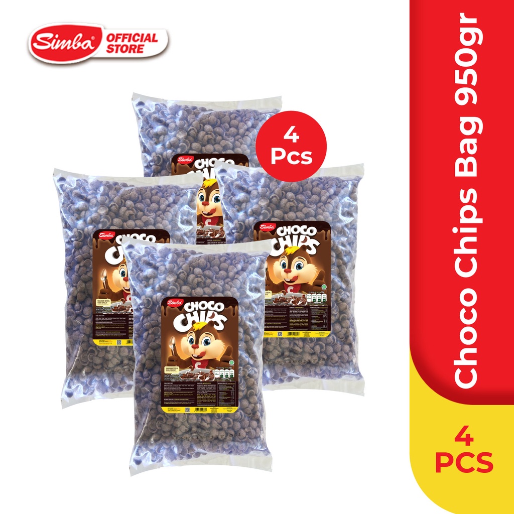 Jual Cereal SIMBA Choco Chips Bag 950gr - 4 pcs Lebih Hemat | Shopee ...