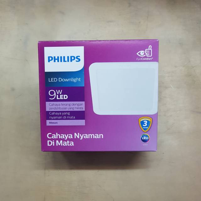 Jual PHILIPS DOWNLIGHT LED KOTAK INBOW 9W / 9 WATT MESON 59451 ...