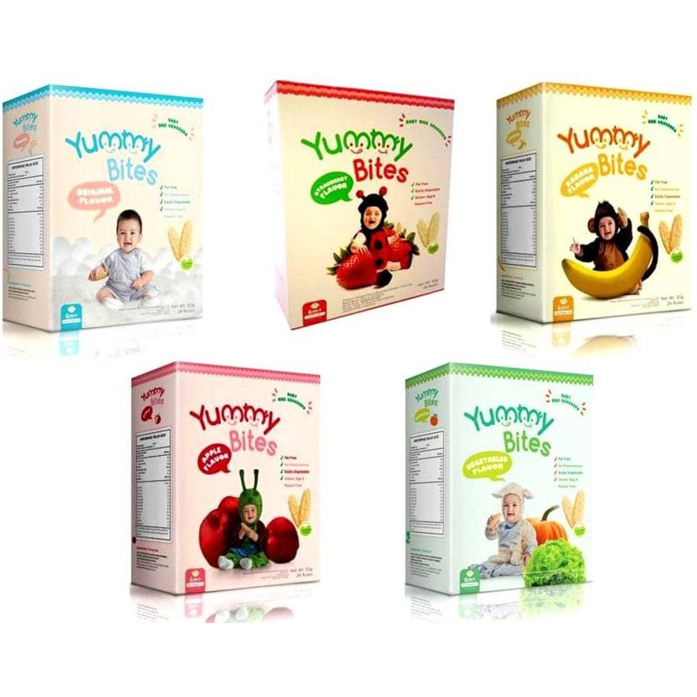 Jual MINI YUMMY BITES BABY RICE CRACKER 25gr 25 gr kecil bite | Shopee ...