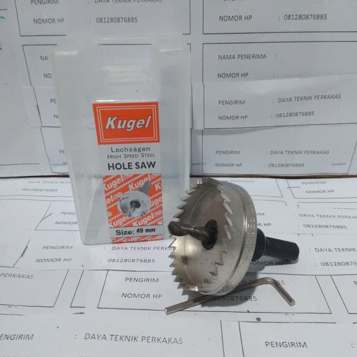 Jual HOLE SAW BESI KUGEL 49MM / HOLE SAW KAYU - MATA BOR BESI KUGEL 49 ...