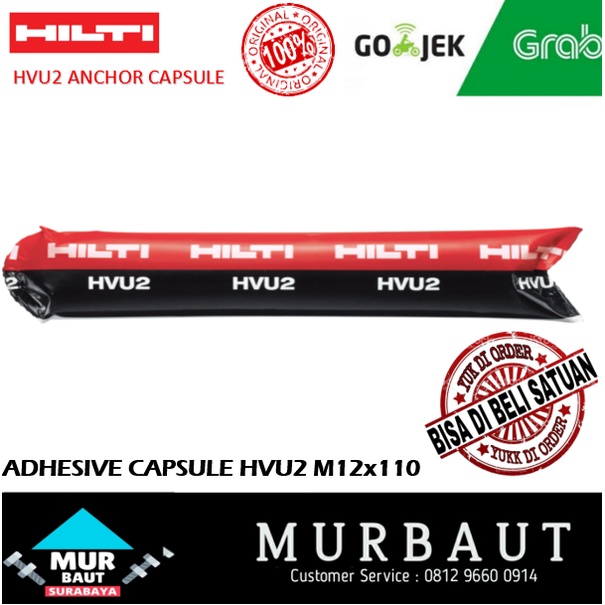 Jual ADHESIVE CAPSULE HILTI HVU2 M12x110 | Shopee Indonesia