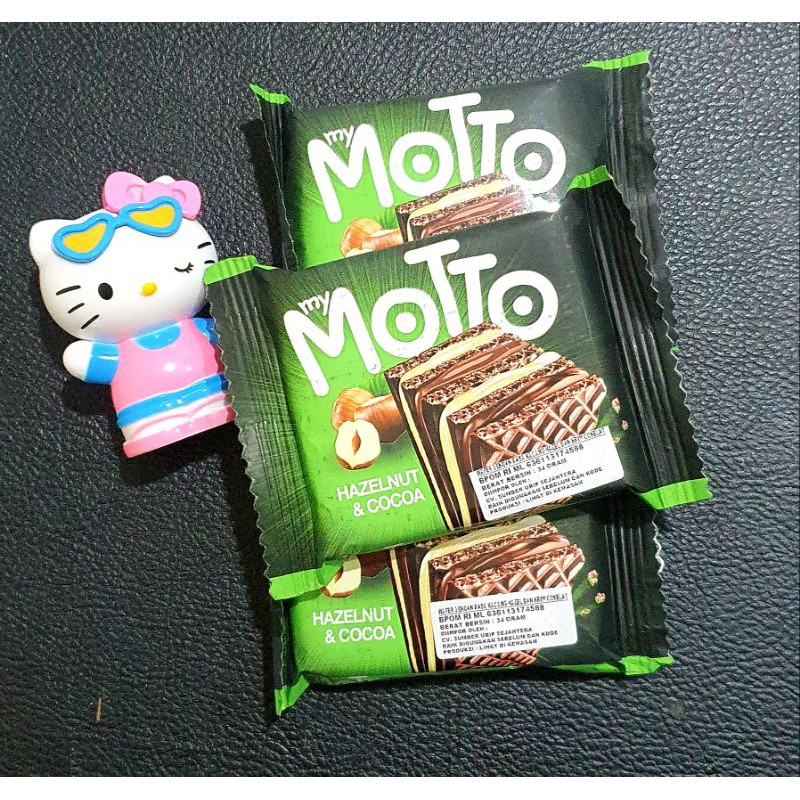 Jual My Motto biskuit wafer rasa Hazelnut & Cocoa (coklat) Indonesia ...