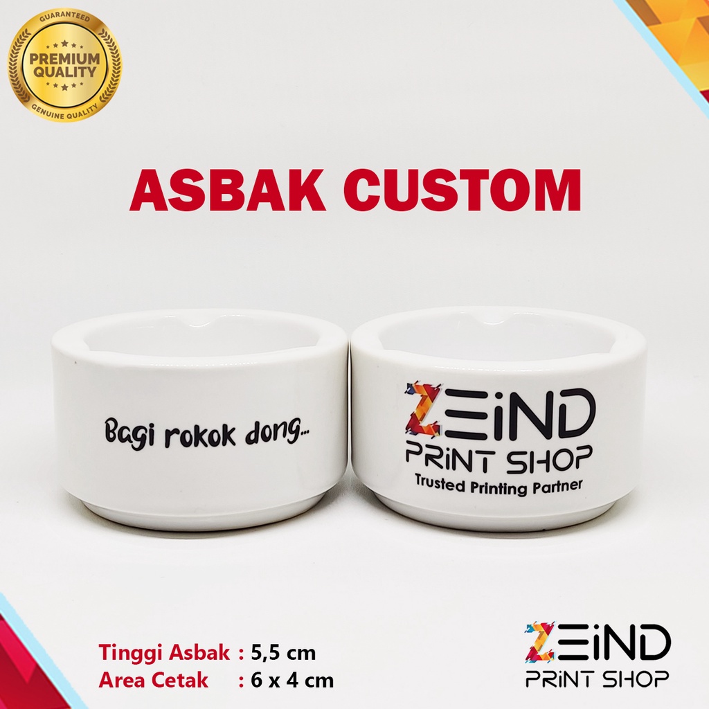 Jual Cetak Asbak Custom Gambar Bebas Tanpa PO | Shopee Indonesia