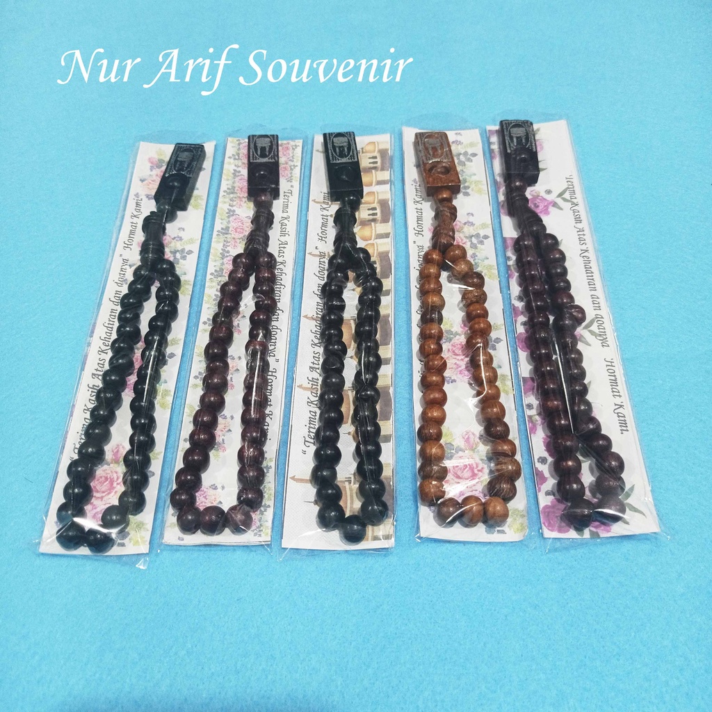 Jual Souvenir Tasbih Haji Umroh Pakai Alas Paper kemasan plastik (1 pak ...
