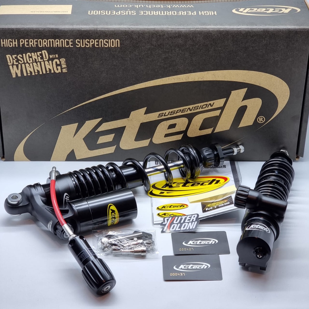 Jual KTECH Suspension Shock Set Black Adjuster Subtank Vespa Sprint Primavera | Shopee Indonesia