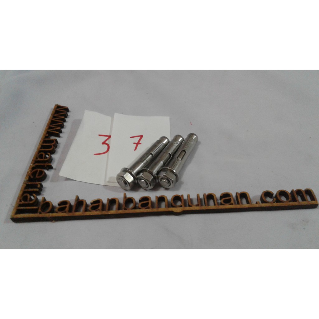 Jual dyna bolt stainless steel 3710 m10 x 60 baut beton c type dynabolt ...