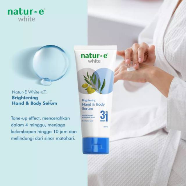 Jual Natur-E White Brightening Hand Body Serum 180ml | Shopee Indonesia