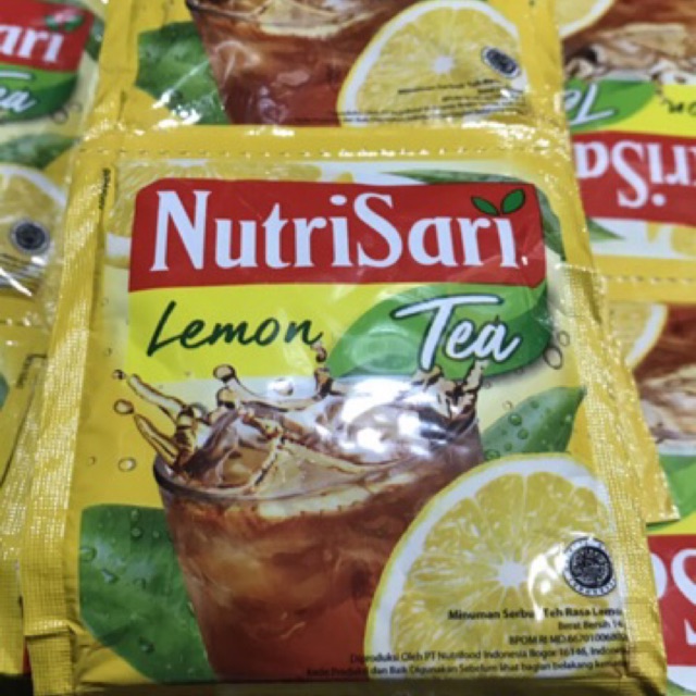 Jual NUTRISARI LEMON TEA 1 RENCENG ISI 10 PCS 14gr 14 gr - Nutri Sari ...
