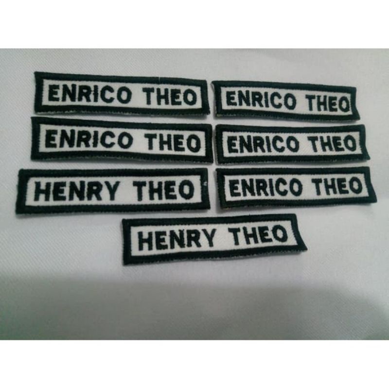 Jual Atribut Bordir Papan nama/name tag/badge/Bed seragam | Shopee ...