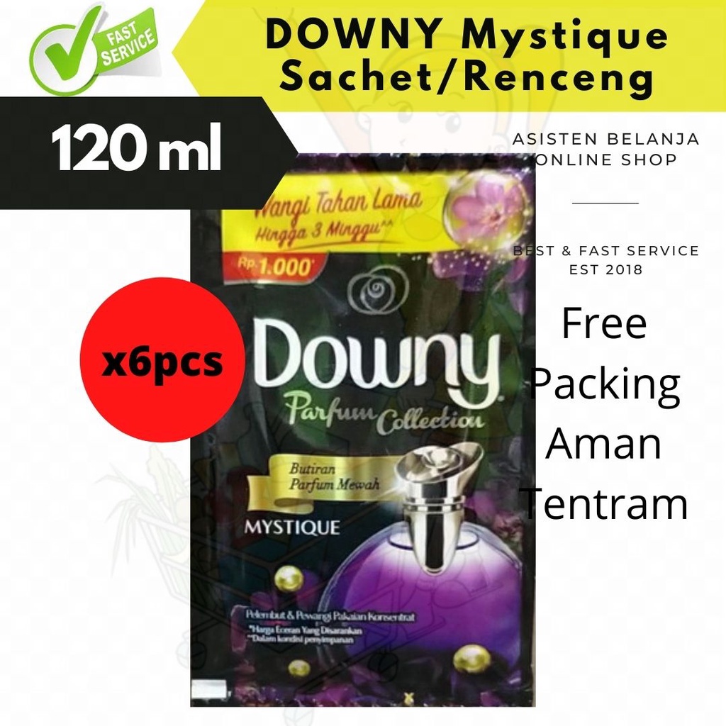 Jual DOWNY Parfum Collection Mystique 20ml x 6pcs = 120ml Softener ...