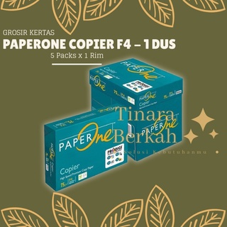 Jual Kertas HVS PAPER ONE F4 Copier 75 GR GSM / Print Fotocopy Folio PO Murah PAPERONE 1 DUS ...