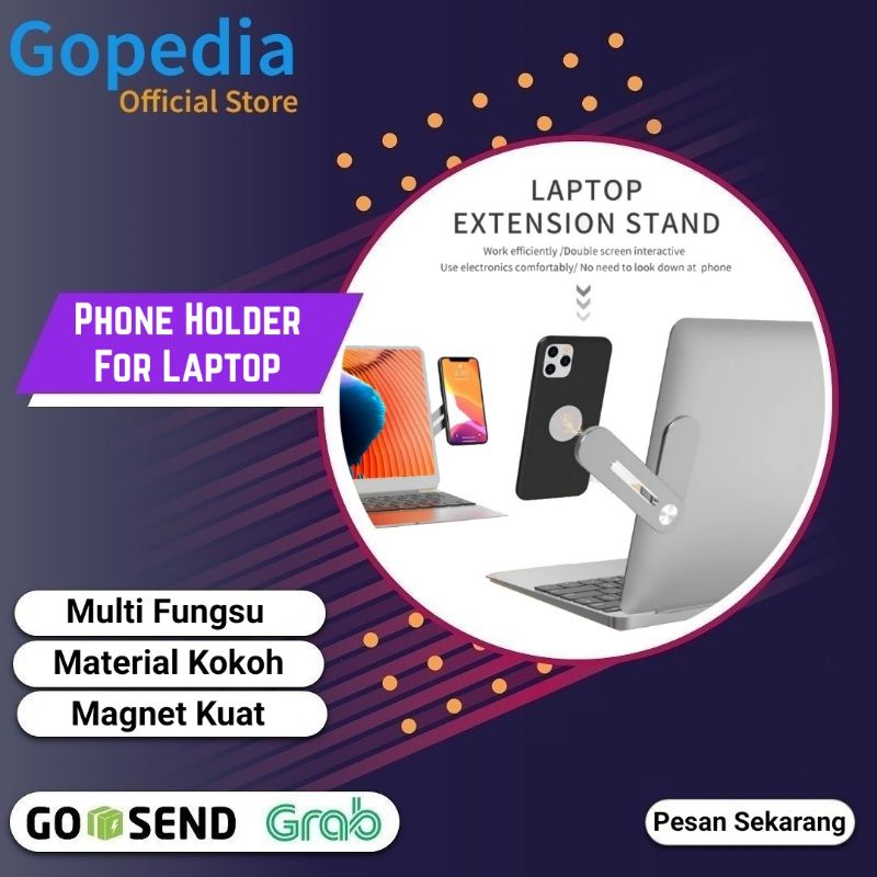 Jual Adjustable Phone Holder for Laptop Stand Penyangga Penahan Dudukan ...